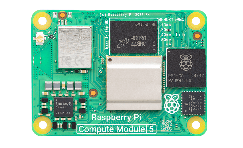 Raspberry Pi Compute Module 5 - Wireless - chọn RAM và eMMC