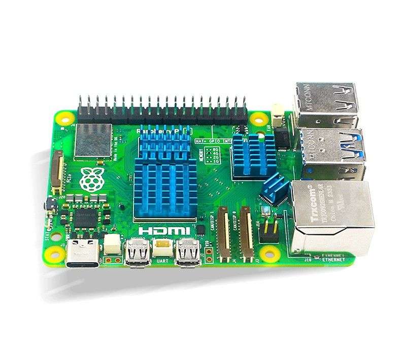 Aluminum Heatsinks for Raspberry Pi 5 - 4 pcs