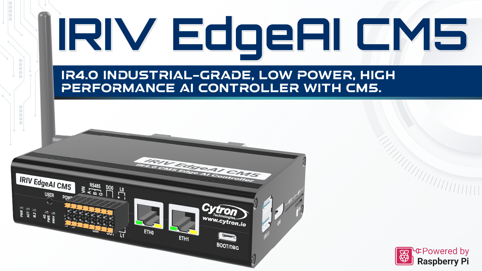 IRIV EdgeAI CM5 - IR4.0 Industrial AI Controller