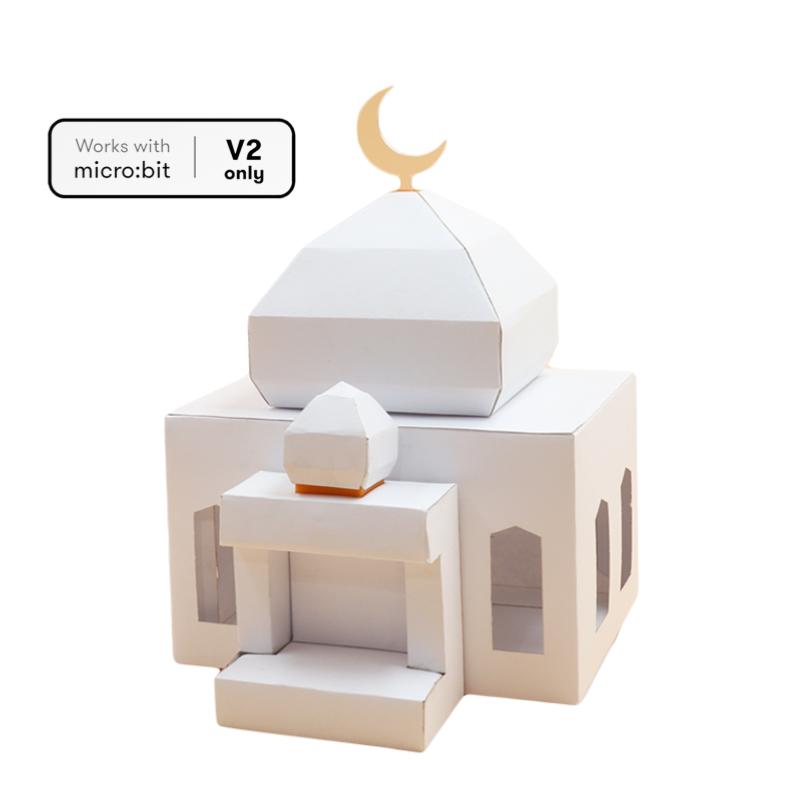 PaperCraft Mosque (Masjid) - with micro:bit