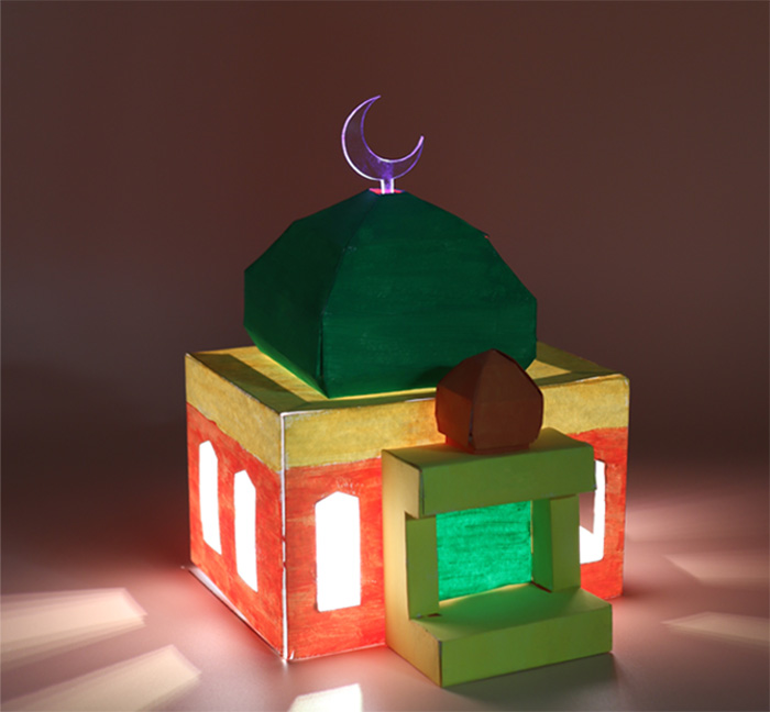 PaperCraft Mosque (Masjid) for micro:bit