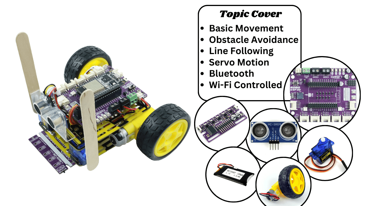 Ojanbot Robotics Kit For Arduino Uno Esp32