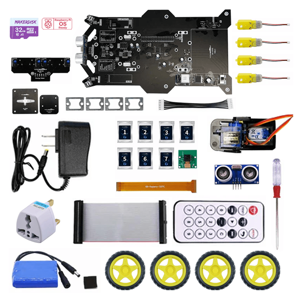 Raspbot AI Vision Robot Car with FPV Camera