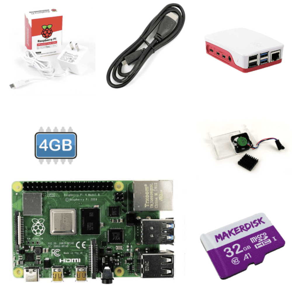 Official Raspberry Pi 4 Model B 4GB และชุดอุปกรณ์