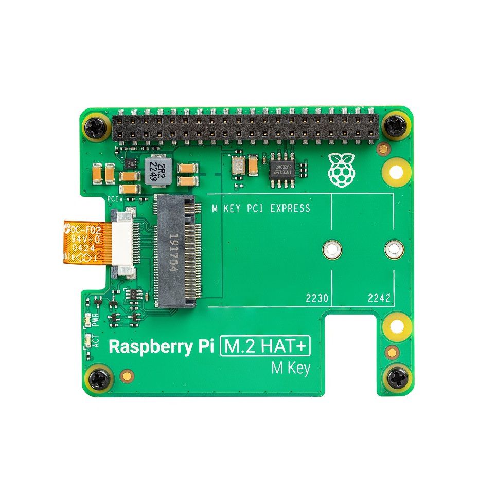 Raspberry Pi M.2 HAT+ with NVMe SSD for Raspberry Pi 5