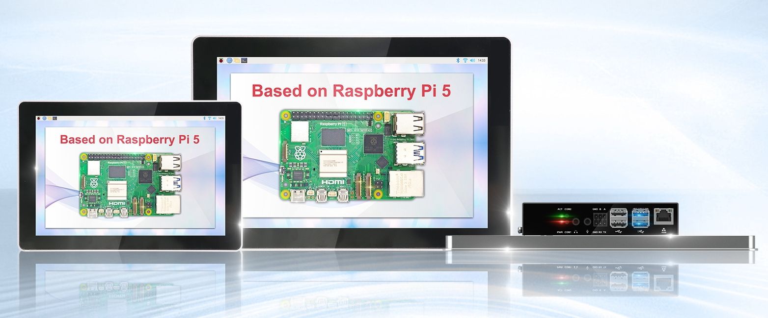 Raspberry Pi 5 Industrial Enclosure with TFT Display and Industrial ...