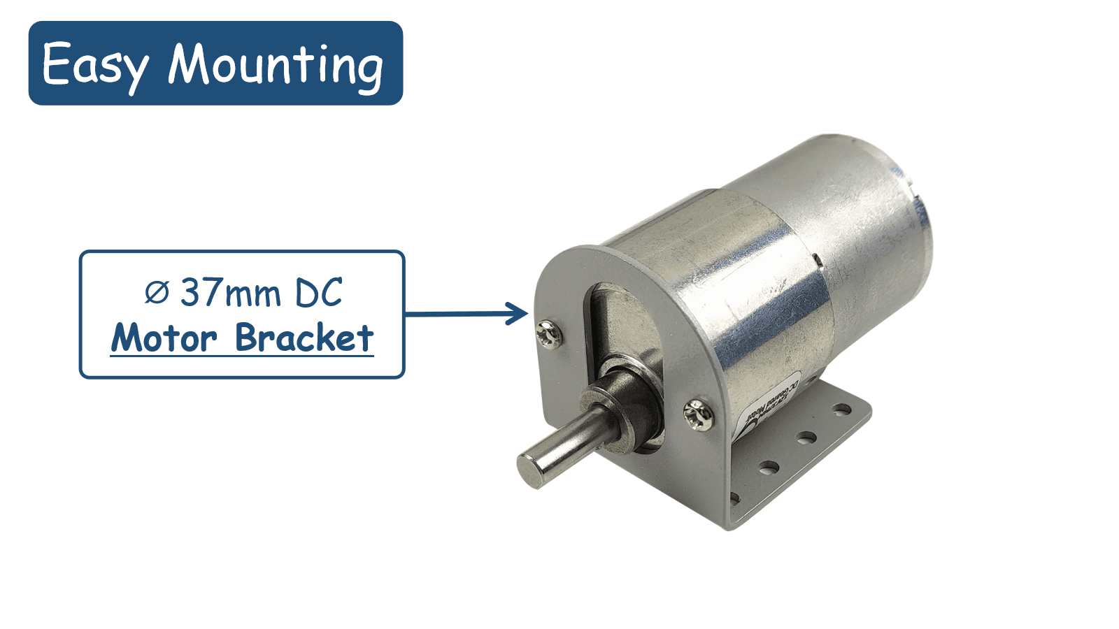 12V 37MM DC Geared Motor