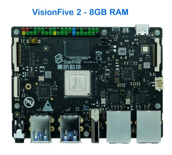 VisionFive 2 8G or 4G RAM