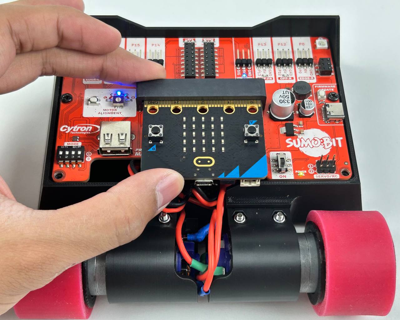 2 Wheel Battle Robot with SUMO:BIT