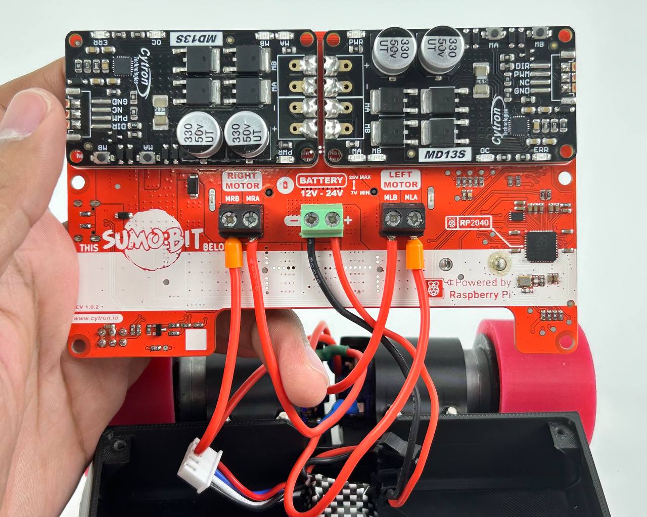 2 Wheel Battle Robot with SUMO:BIT