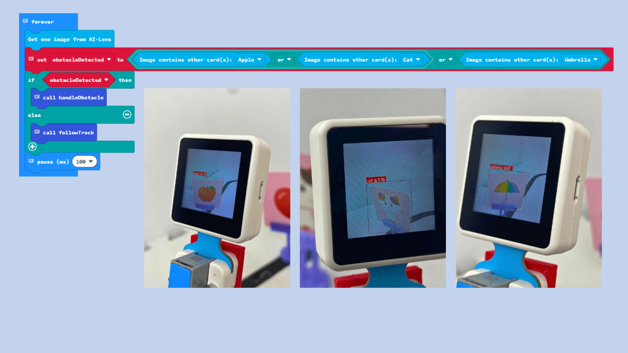 Chapter 6 : AI Lens Obstacle Detection - Stop, Beep & U-Turn