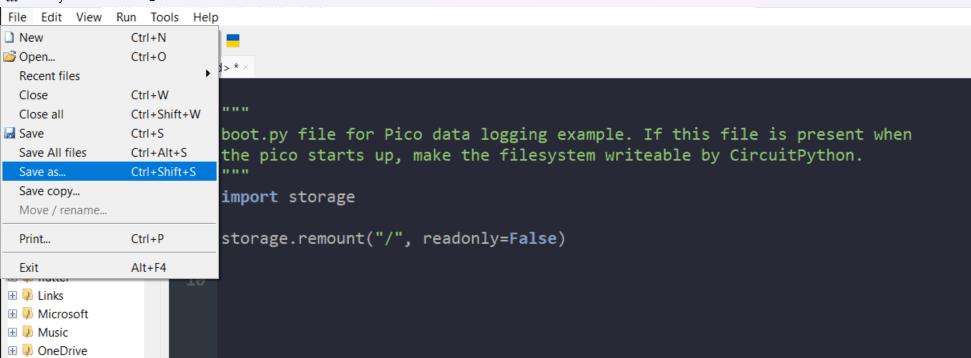 DHT11 Sensor Data Logging using Maker UNO RP2040