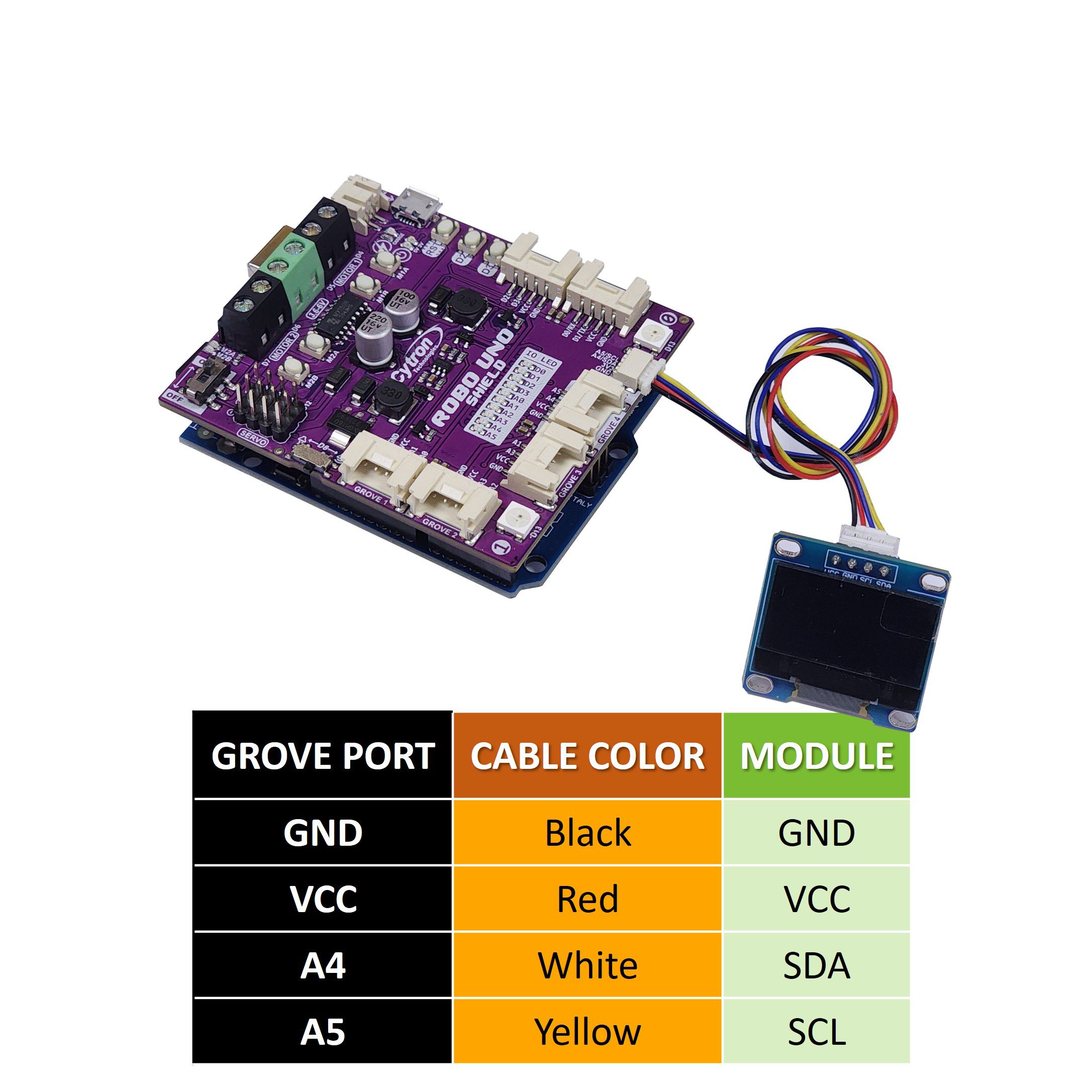 Displaying Text on SSD1315 OLED module via I2C