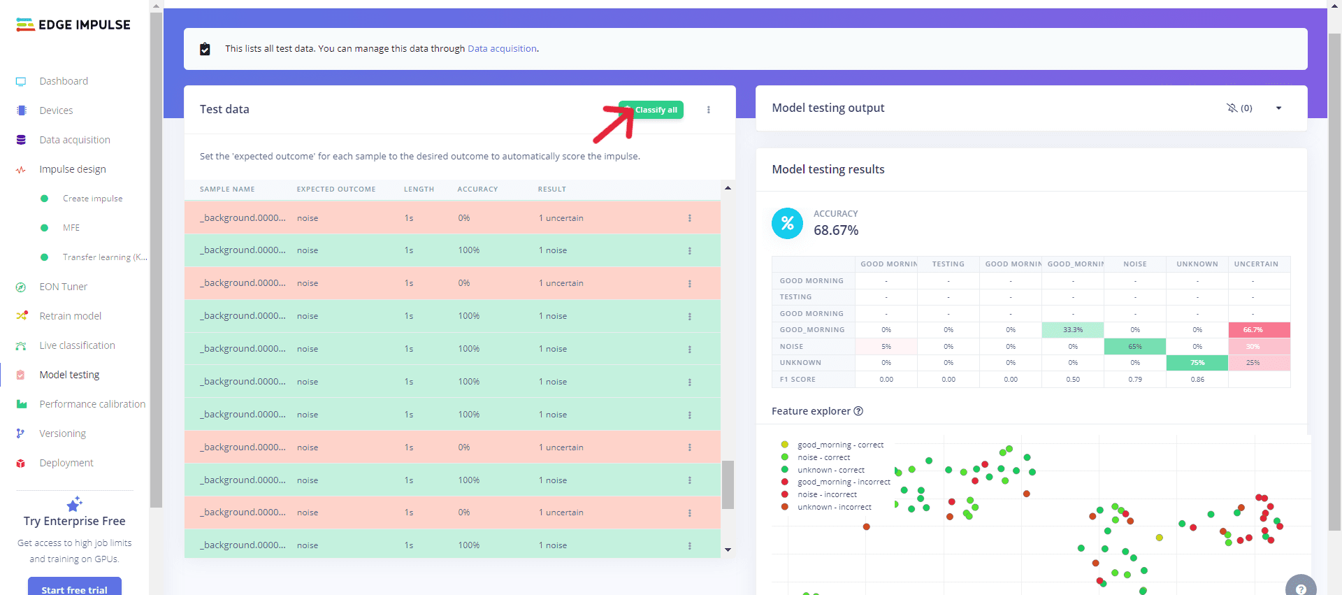 Voice Recognition with Edge Impulse Using Computer Application
