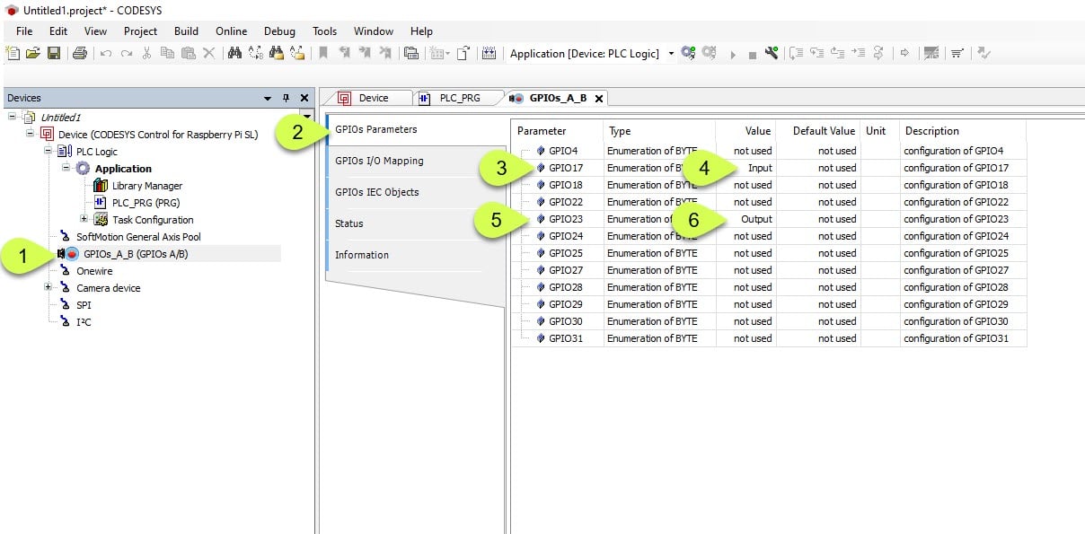 EdgeBox RPI 200 And CODESYS : Digital Input