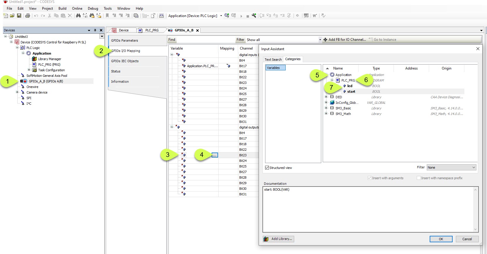 EdgeBox RPI 200 And CODESYS : Digital Input