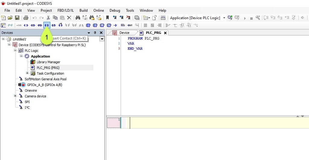 EdgeBox RPI 200 And CODESYS : Digital Input
