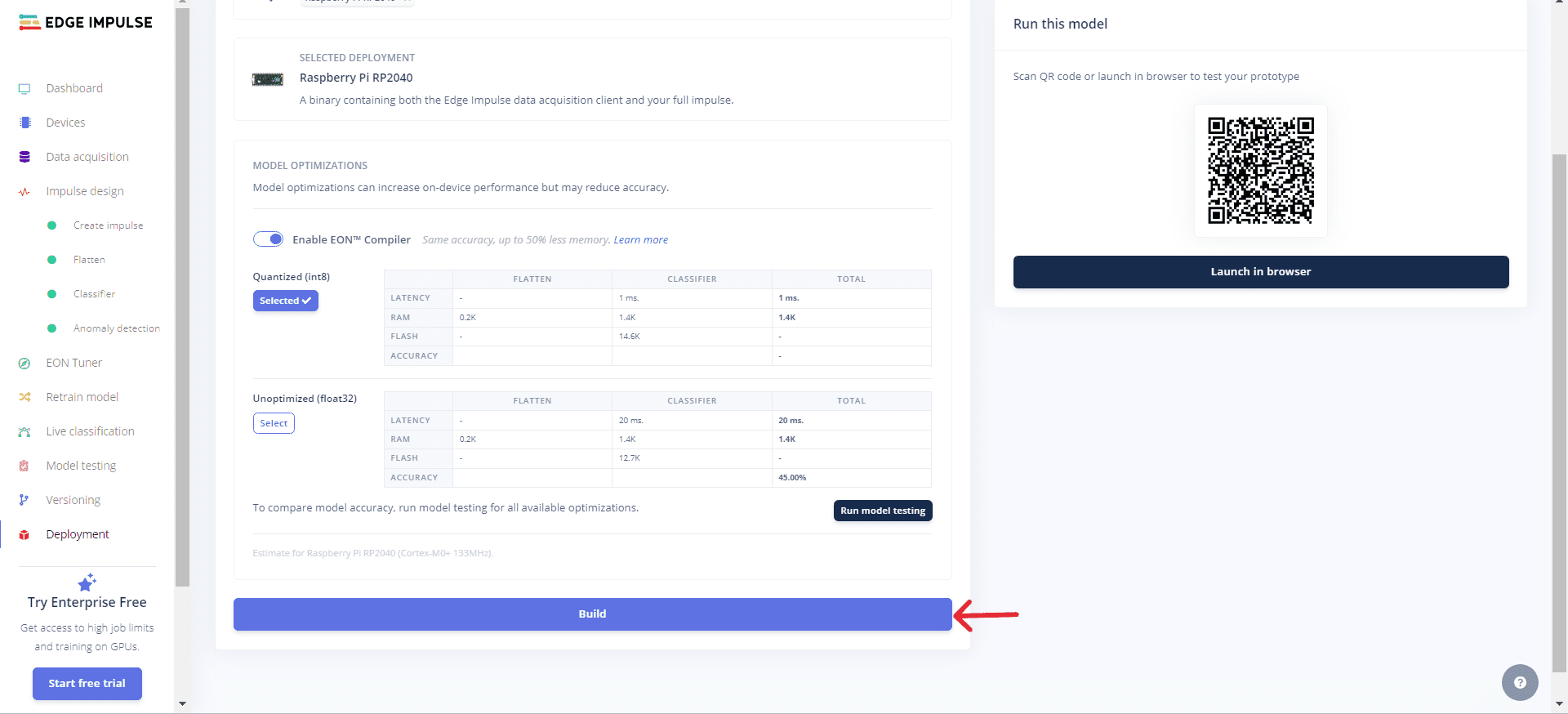 Edge Impulse with Raspberry Pi Pico Application Using Ultrasonic Sensor