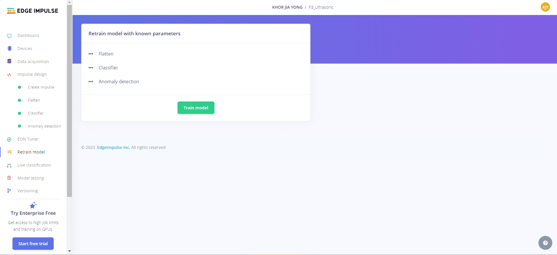 Edge Impulse with Raspberry Pi Pico Application Using Ultrasonic Sensor