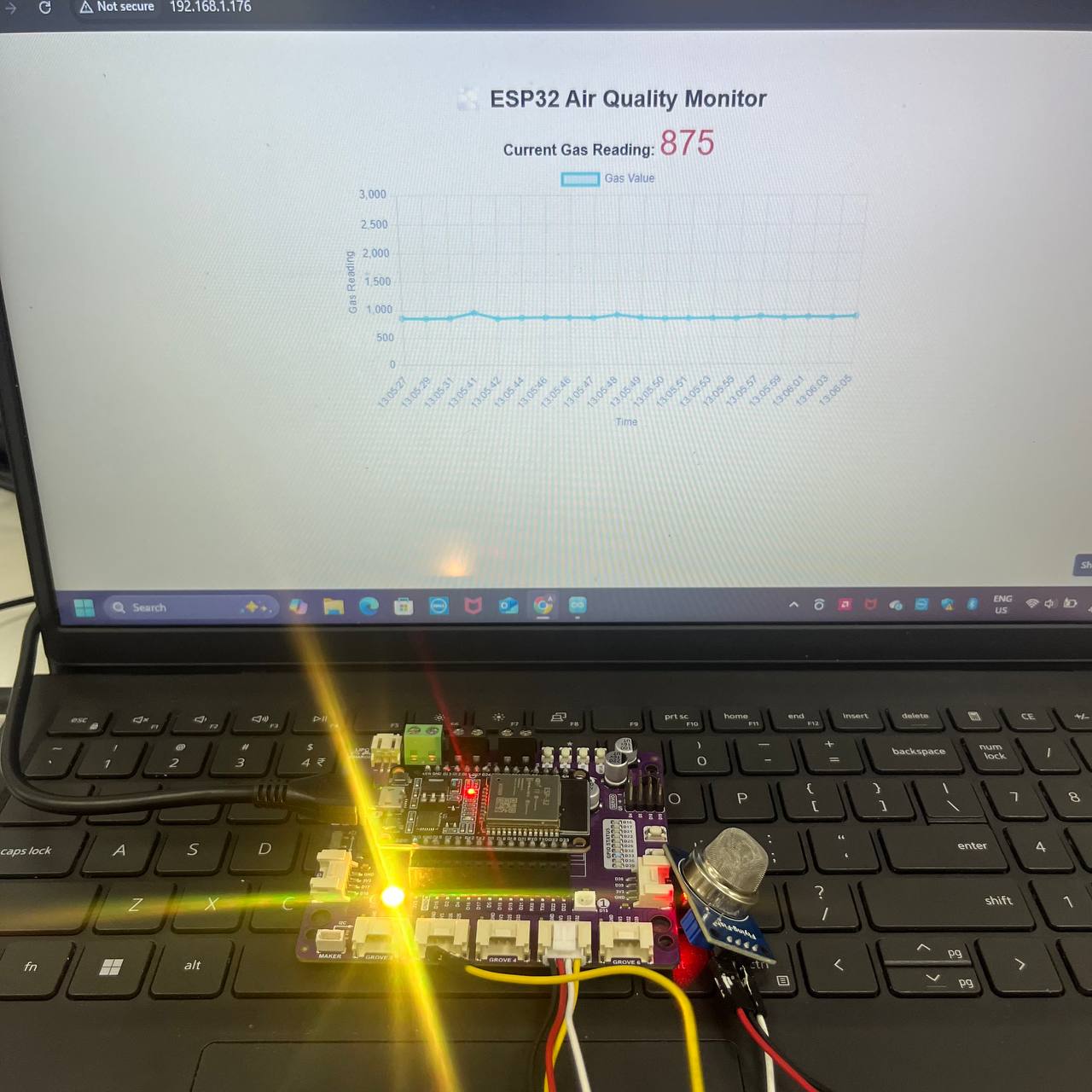 ESP32 Air Quality Monitoring