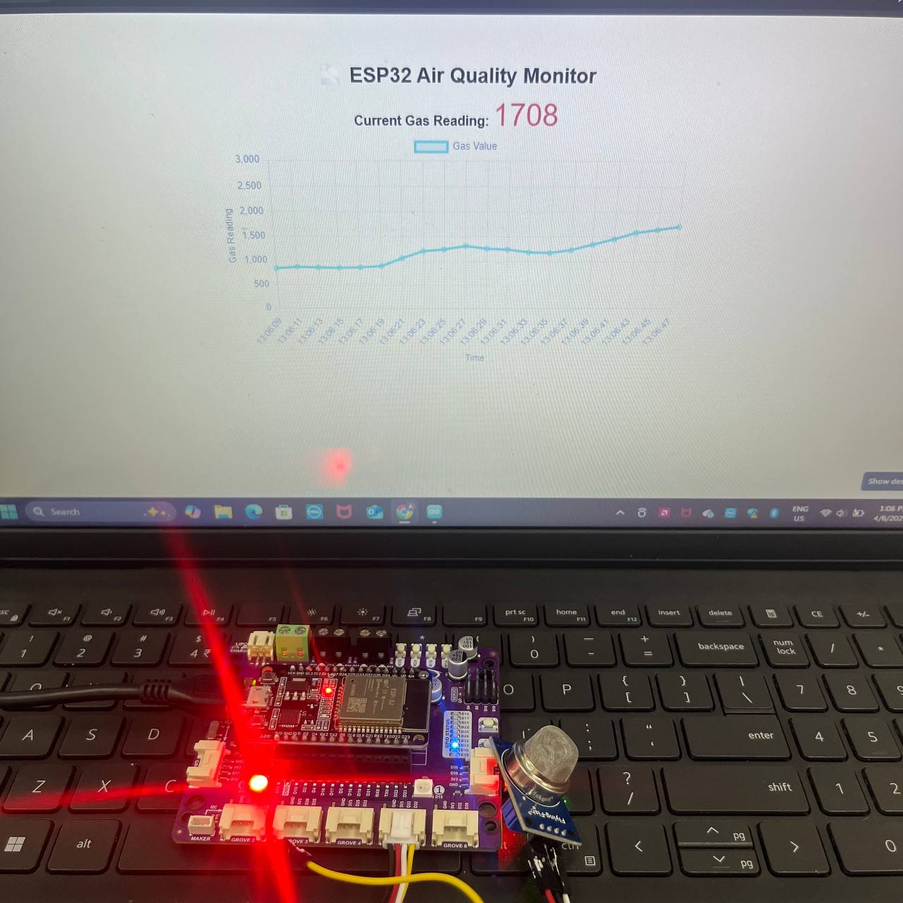 ESP32 Air Quality Monitoring