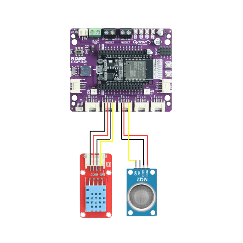 ESP32 Smart Home Dashboard with Real-Time Sensor Data