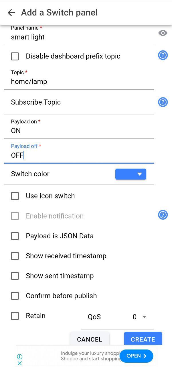 ESP32 Smart Light Control with App