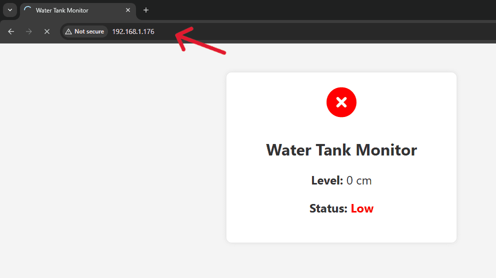 ESP32 Water Tank Monitoring