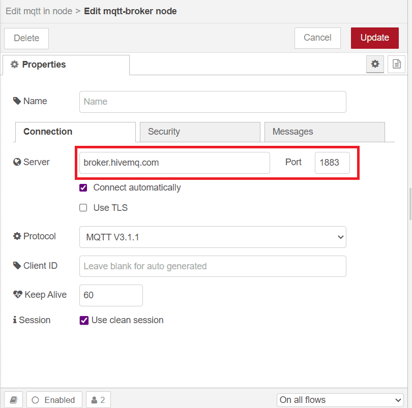Getting Started with ESP32 & Node-RED