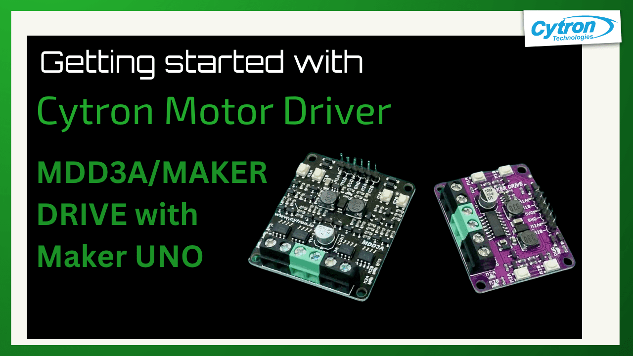 Getting Started With MDD3A Motor Driver Using Arduino
