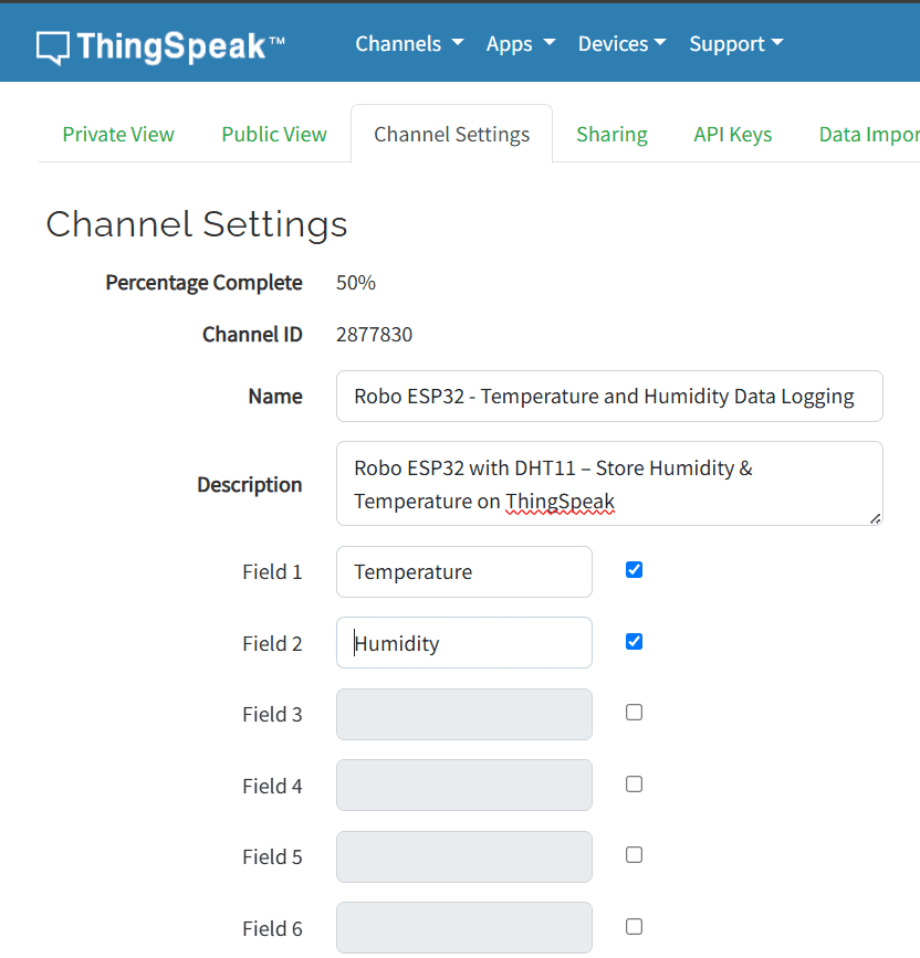 Getting Started with ESP32 & ThingSpeak