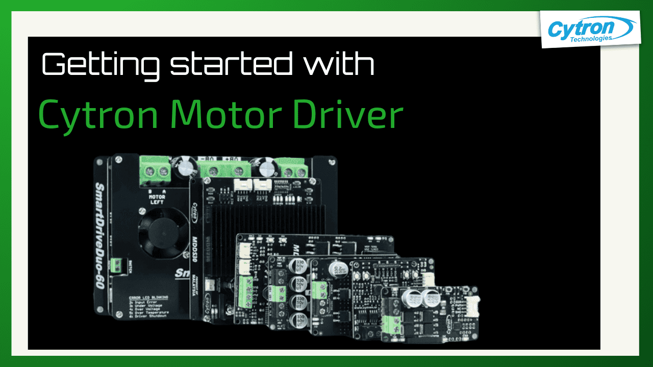 Cytron Motor Driver with Arduino to Control DC Motors