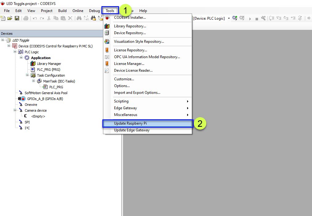 Getting started with EdgeBox RPi 200 and CODESYS
