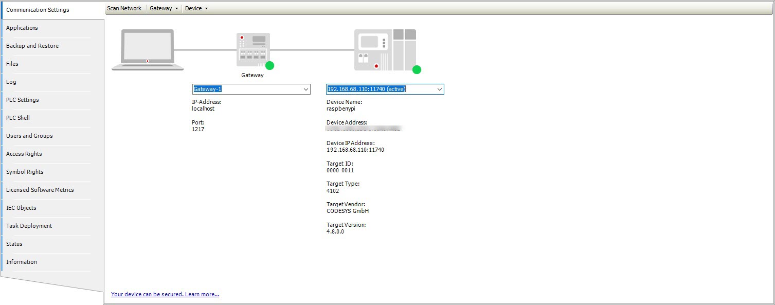 Getting started with EdgeBox RPi 200 and CODESYS
