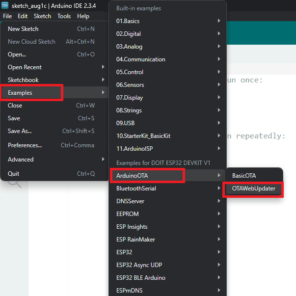 Getting Started with ESP32 and Over-The-Air Programming (OTA)