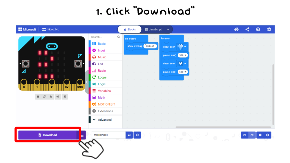 MakeCode Extensions and Flashing the Code