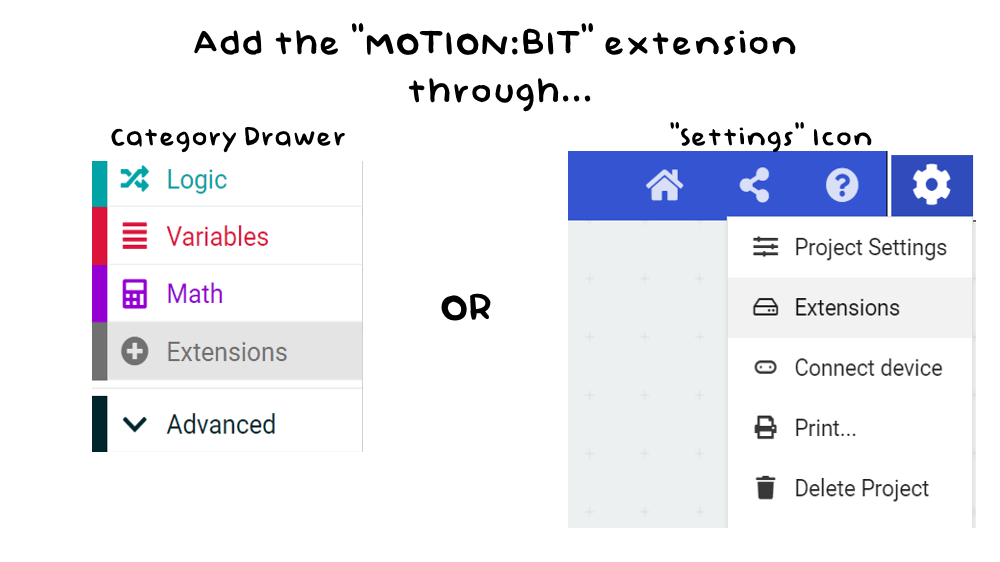 MakeCode Extensions and Flashing the Code