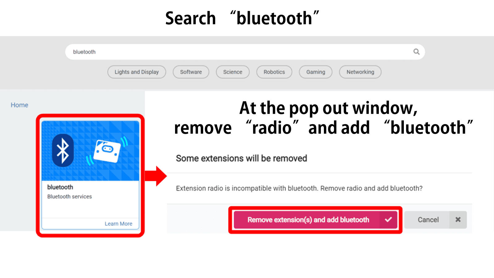 Remote Control via Bluetooth using Smartphone