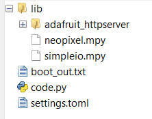 IoT Simple HTTP Server