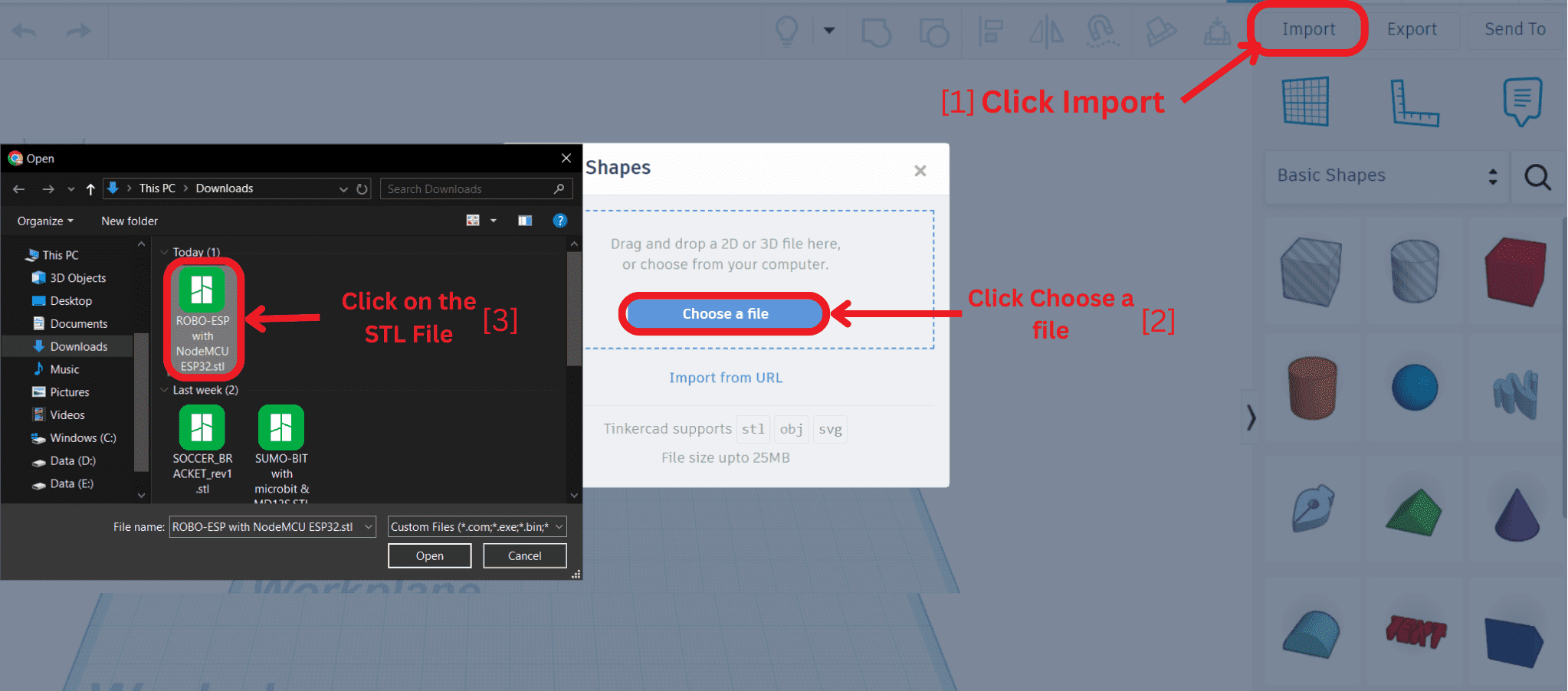 How to Convert STEP File to STL File and Edit using TINKERCAD