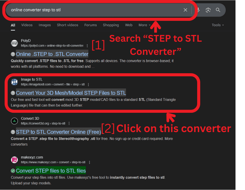 How to Convert STEP File to STL File and Edit using TINKERCAD