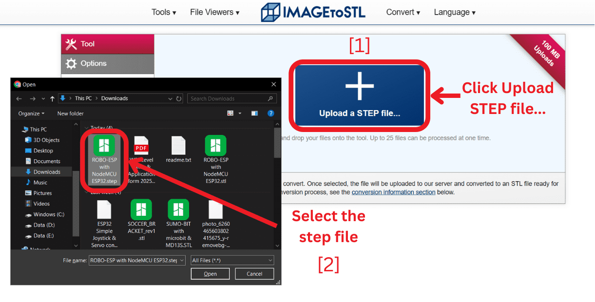 How to Convert STEP File to STL File and Edit using TINKERCAD