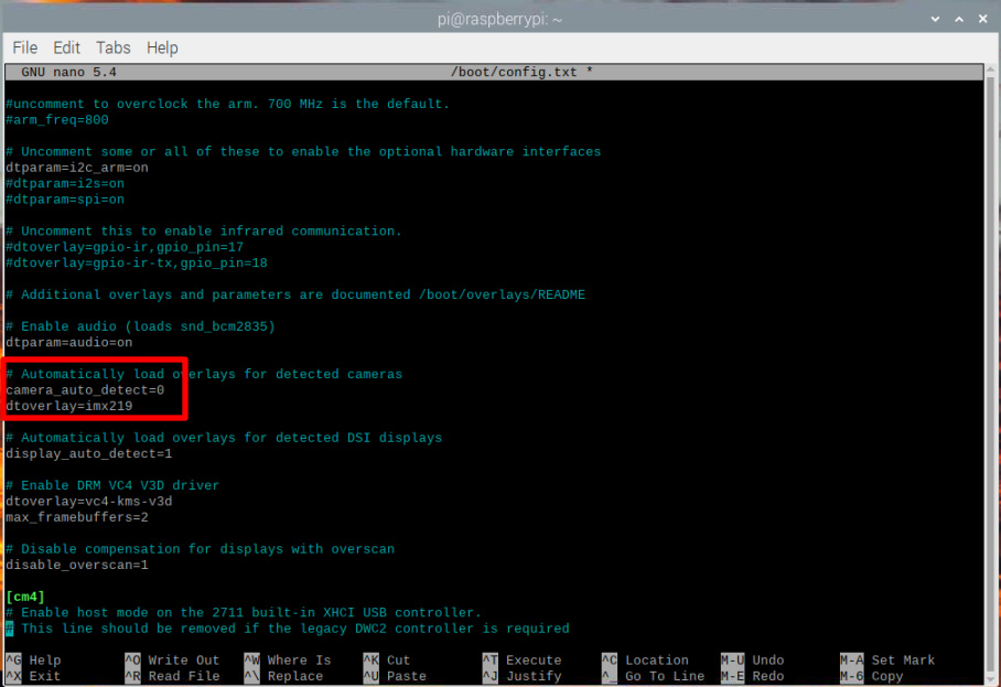 Installation for 8MP Pan Tilt Zoom Camera on Raspberry Pi