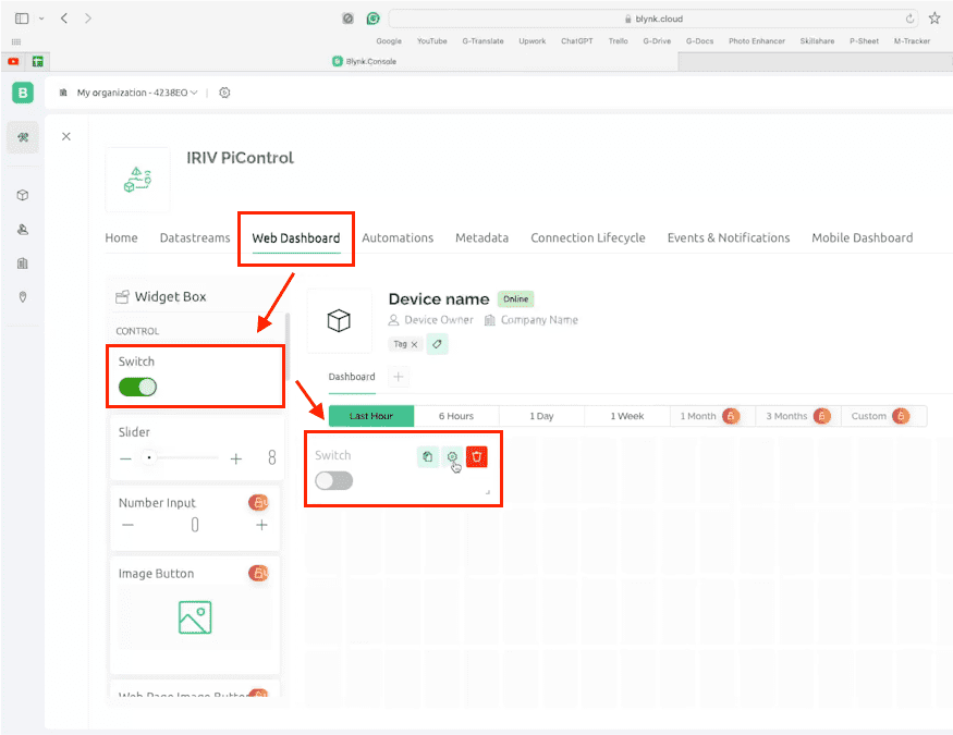 IRIV PiControl - Control and Monitor Using Blynk With Node-RED