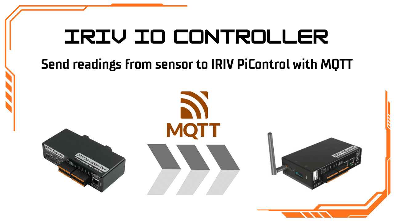 IRIV IOC - Sending data from humidity and temperature sensor to IRIV PiControl using MQTT protocol