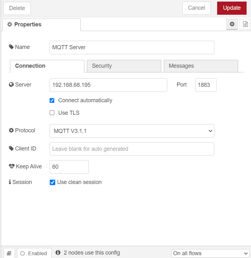 How to use mqtt with Node-RED