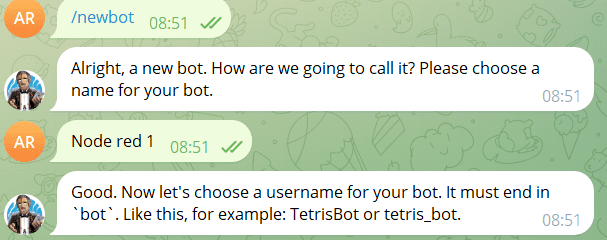 IRIV PiControl - How to request send data to your telegram on Node-RED