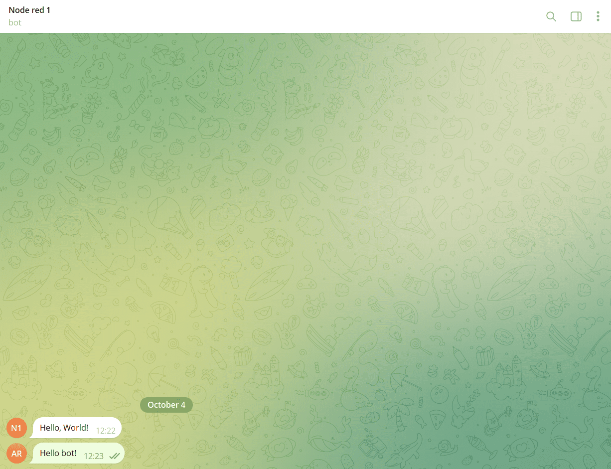 IRIV PiControl - How to request send data to your telegram on Node-RED