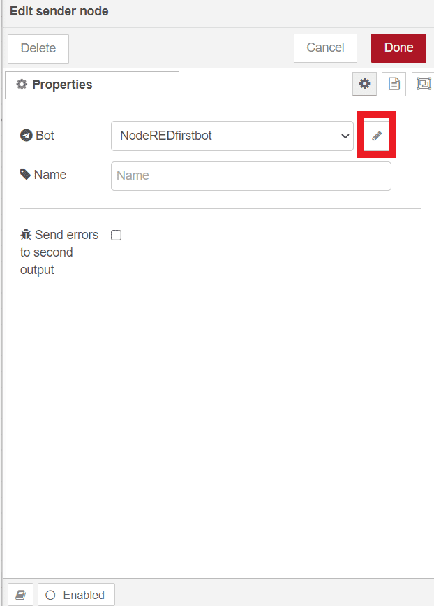 IRIV PiControl - How to request send data to your telegram on Node-RED