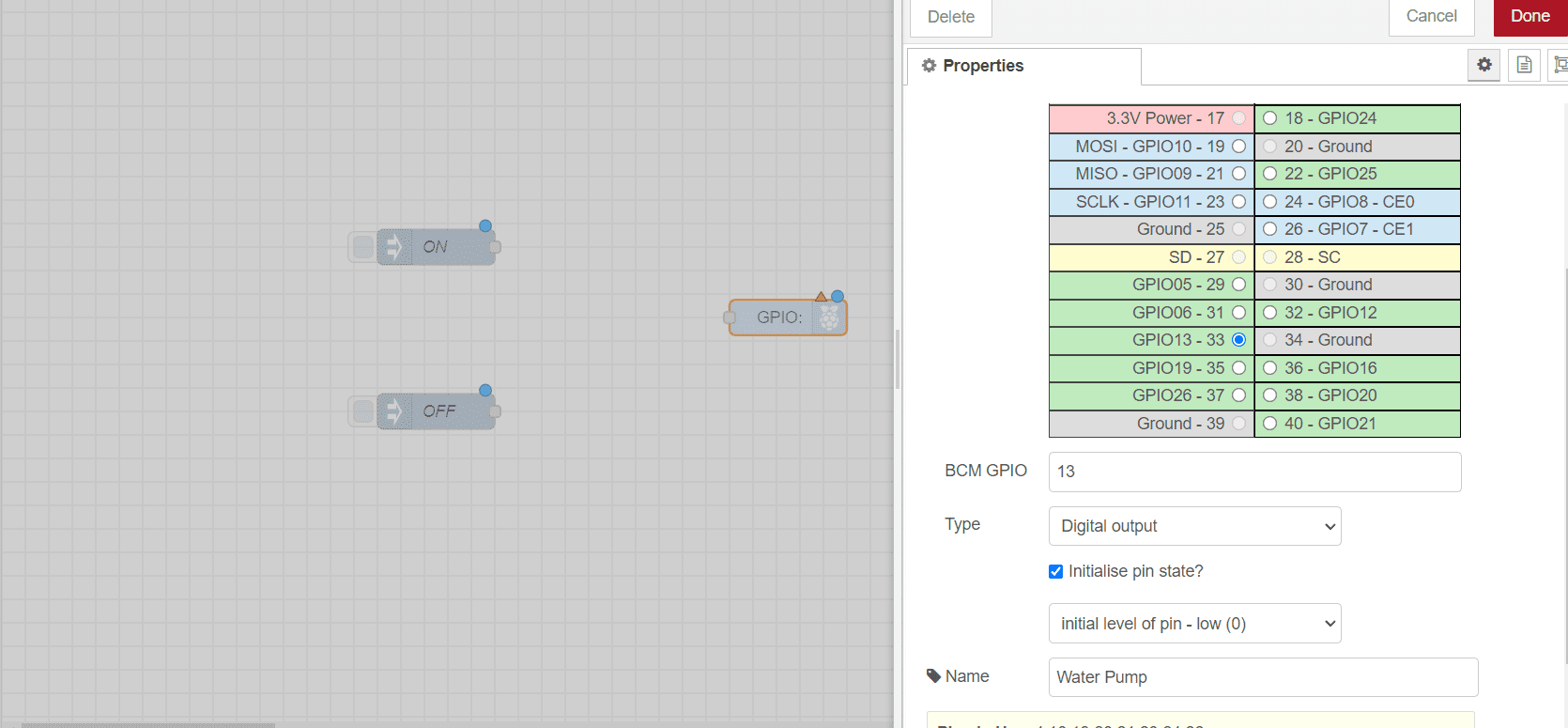 IRIV PiControl - Controlling a 24V DC Pump